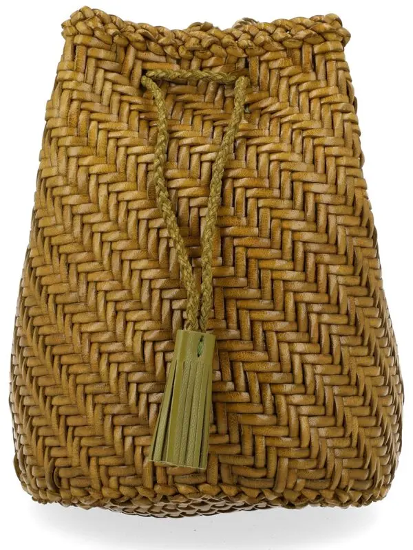 Dragon Diffusion Pompom Double Jump Bucket Bag - Green