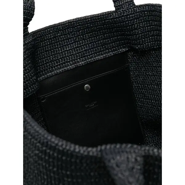 Saint Laurent Woven Raffia Tote Bag