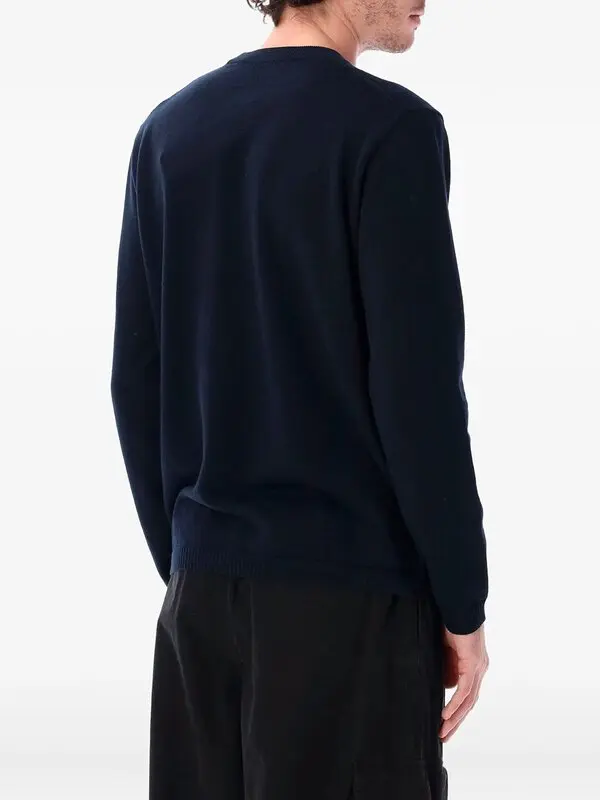 Stone Island Ribbed Cotton Crewneck Sweater - Blue