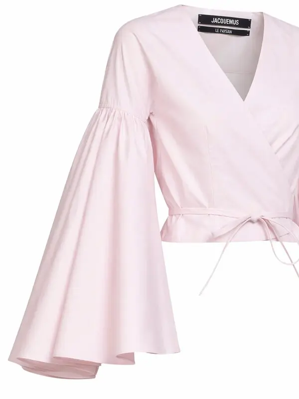 Jacquemus The Paysan Ruffled Wrap Top - Multicolor