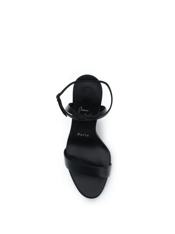CHRISTIAN LOUBOUTIN Miss Z Nappa Leather Stiletto Sandals