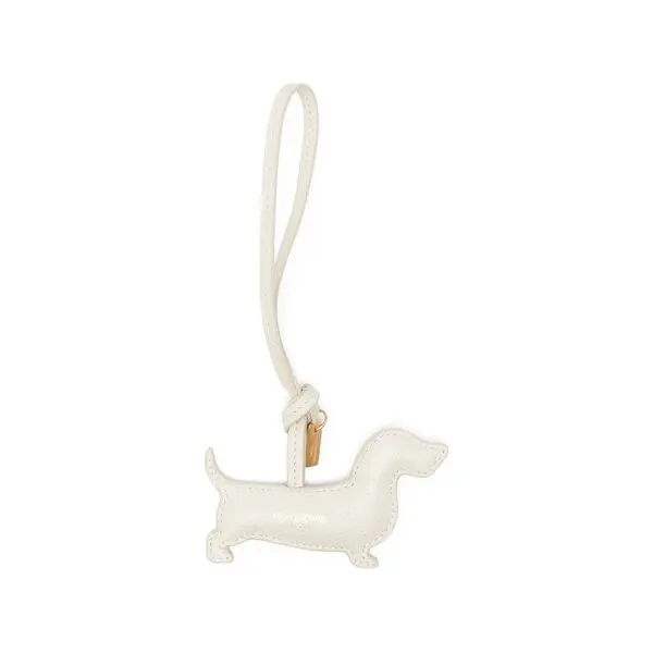Thom Browne Dog Shaped Keychain With Striped Detail