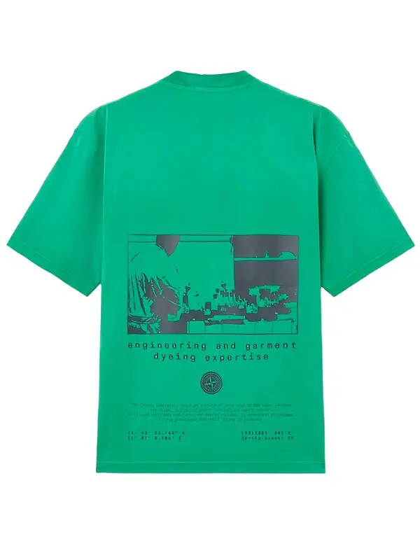 Stone Island Lab-print Cotton T-shirt