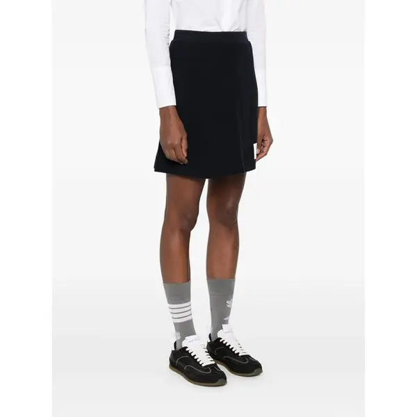 Thom Browne A-line Mini Skirt With Signature 4-bar Detail