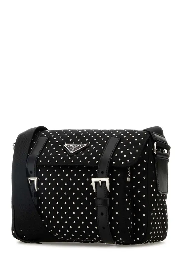 Prada Re-nylon Crossbody Bag - Black