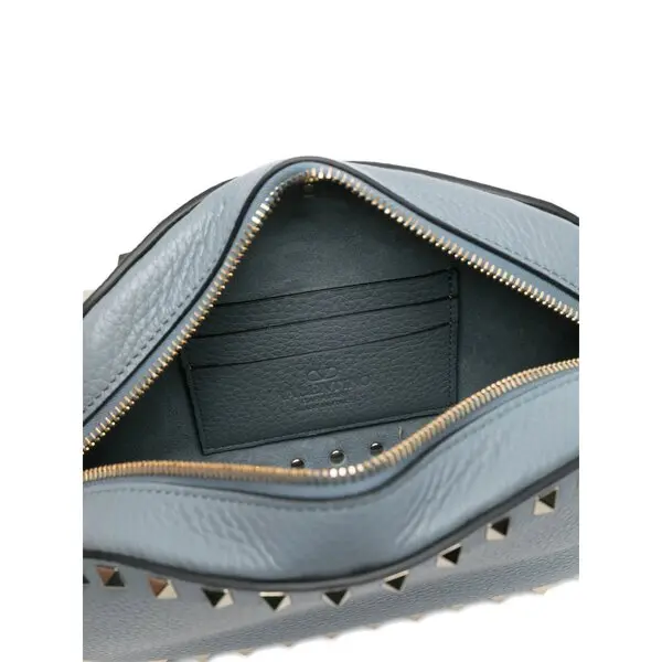 Valentino Garavani Studded Satchel & Cross Body Bag - Blue