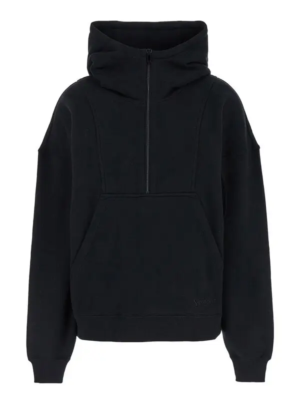 Saint Laurent Cotton Oversized Hoodie With Logo Detailing - Multicolor