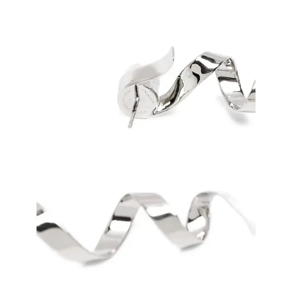 Dries Van Noten Tone Spiral Faux Pearl Earrings