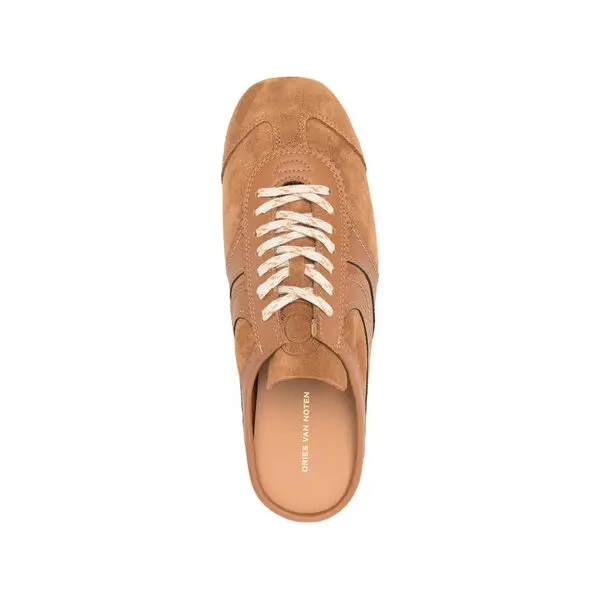 Dries Van Noten Paneled Suede And Calf Leather Loafers