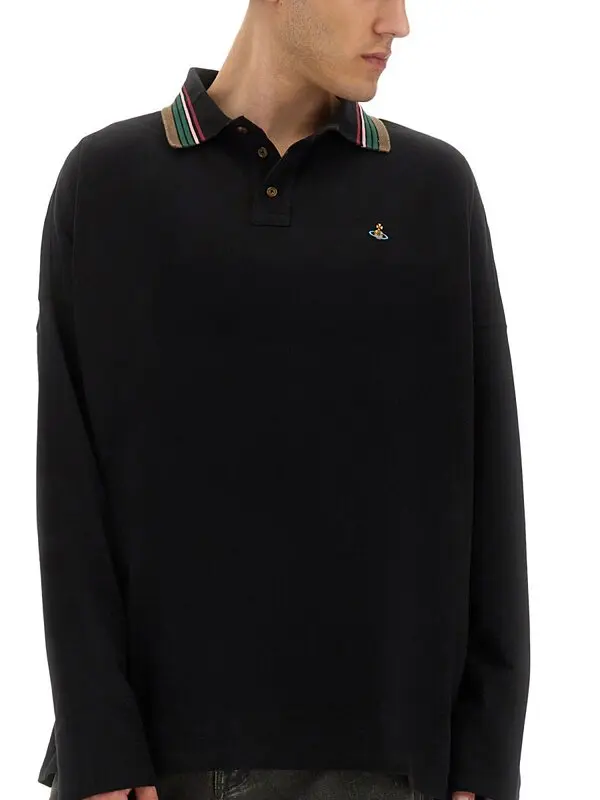 VIVIENNE WESTWOOD Long-sleeved Polo Shirt