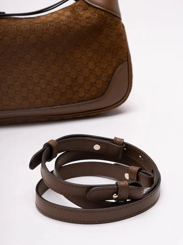 Gucci Calf Leather Monogram Handbag
