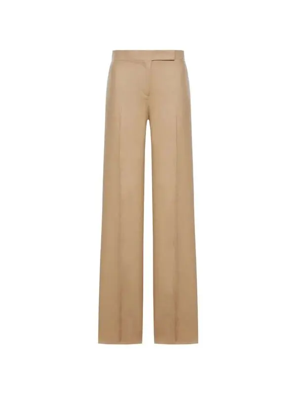Max Mara Linen Wide Leg Trousers - Multicolor