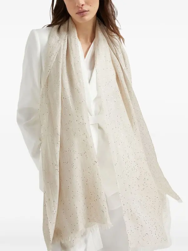 Brunello Cucinelli Cashmere And Silk Scarf - Multicolor