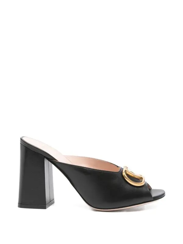 Valentino Garavani Vlogo Signature Leather Mules - Multicolor