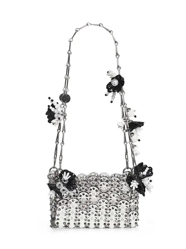 Rabanne Silver And White 1969 Nano Shoulder Bag - Multicolor