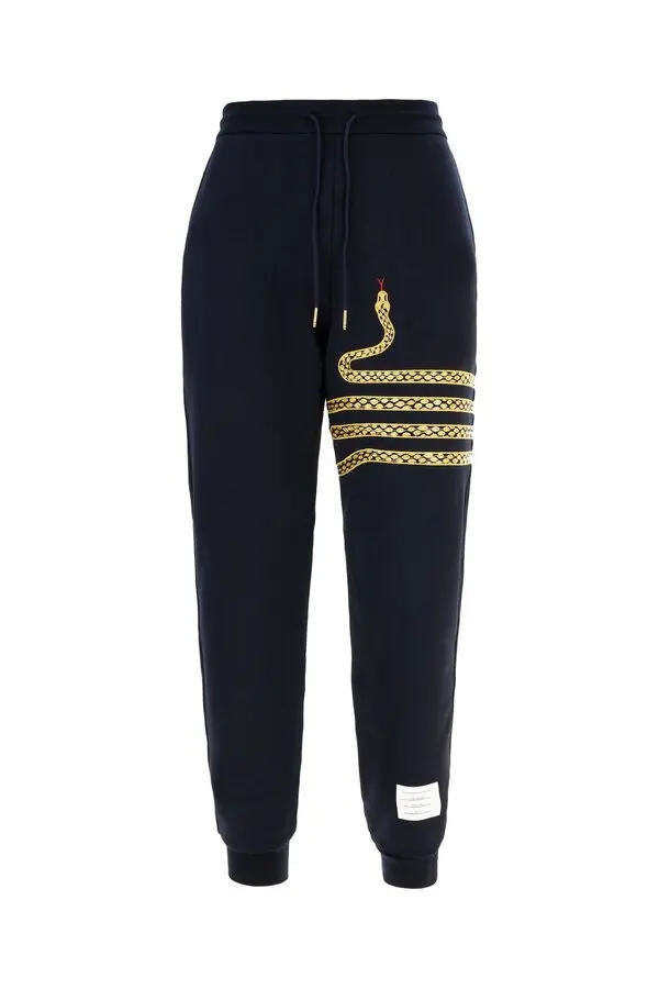 Thom Browne Embroidered Snake Sweatpants