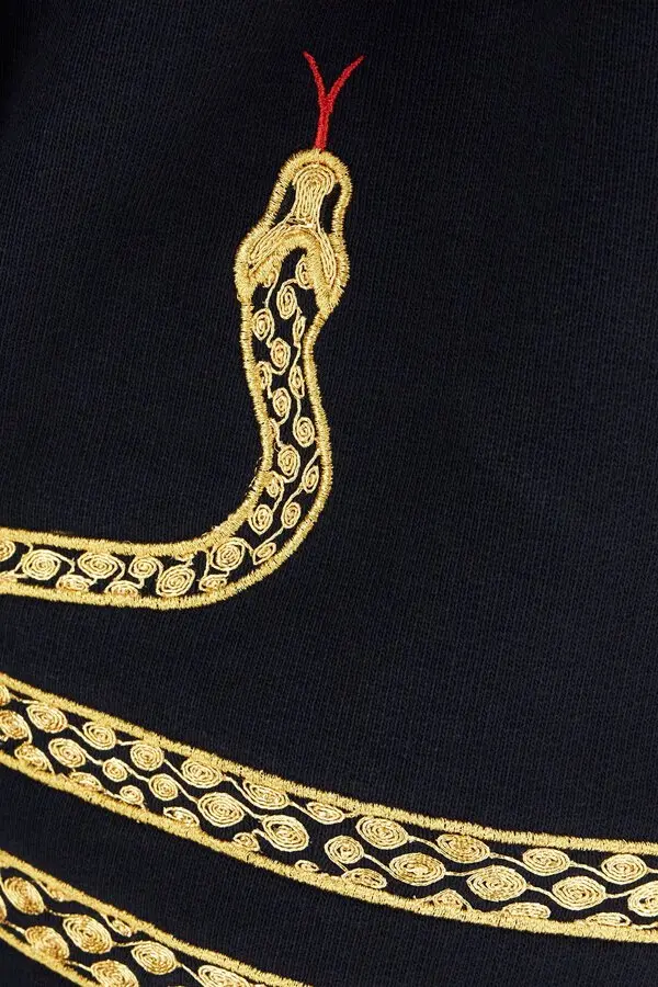 Thom Browne Embroidered Snake Sweatpants