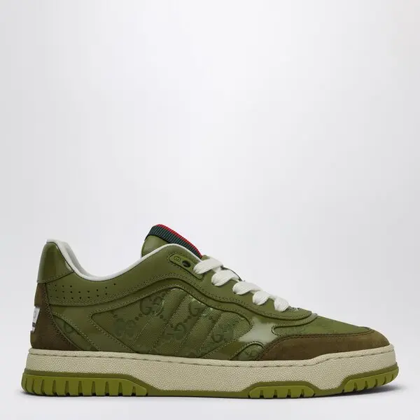 Gucci Gg Fabric Re-web Sneakers - Green