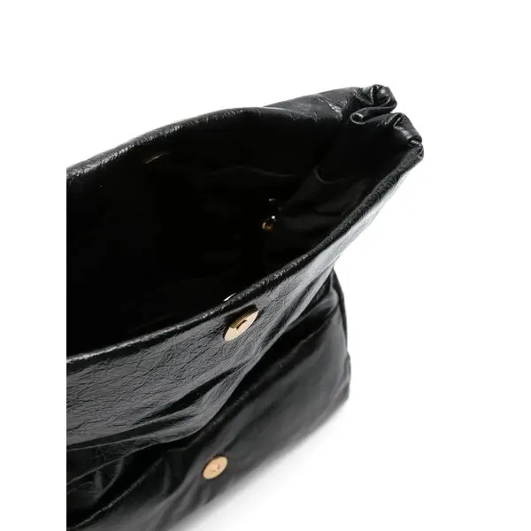 Balenciaga Leather Crinkled Shoulder Bag