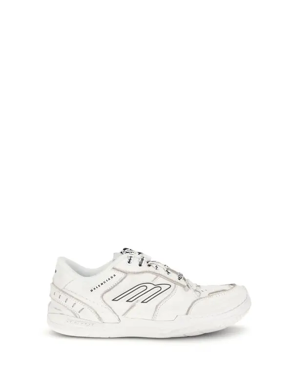 Balenciaga Hamptons Worn-out Sneakers - White