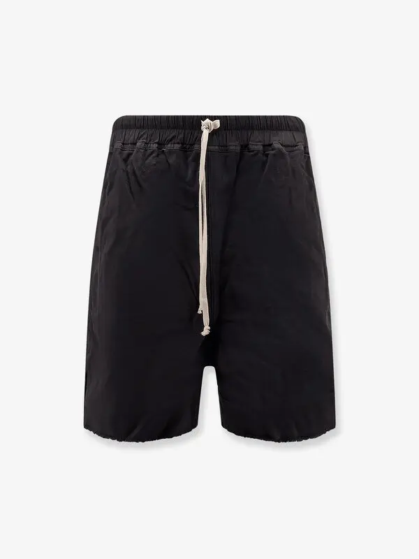 Rick Owens Cotton Bermuda Shorts - Black