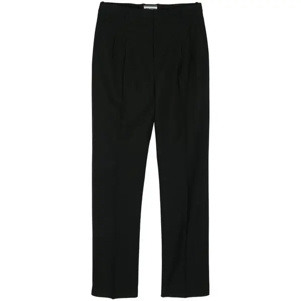 Saint Laurent Wool Blend Striped Trousers