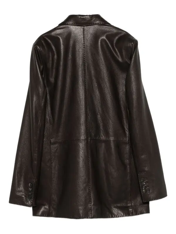 Tagliatore Double-breasted Lambskin Blazer