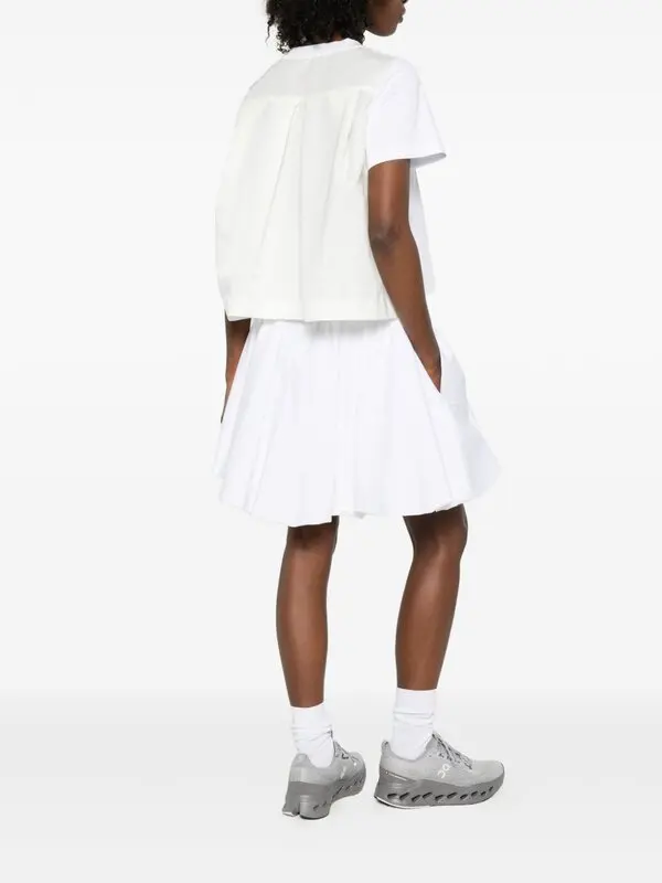 Sacai Cotton T-shirt With Pocket - Multicolor