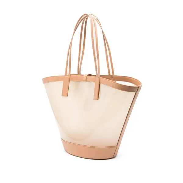 Saint Laurent Transparent Tote Bag - Cream