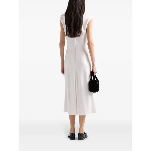 Prada Sequin Embellished Boat Neck Midi Dress
