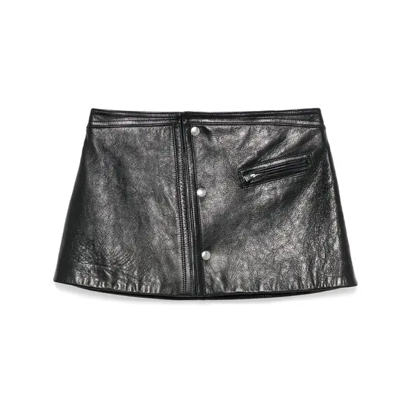 Prada A-line Skirt With Triangle Logo