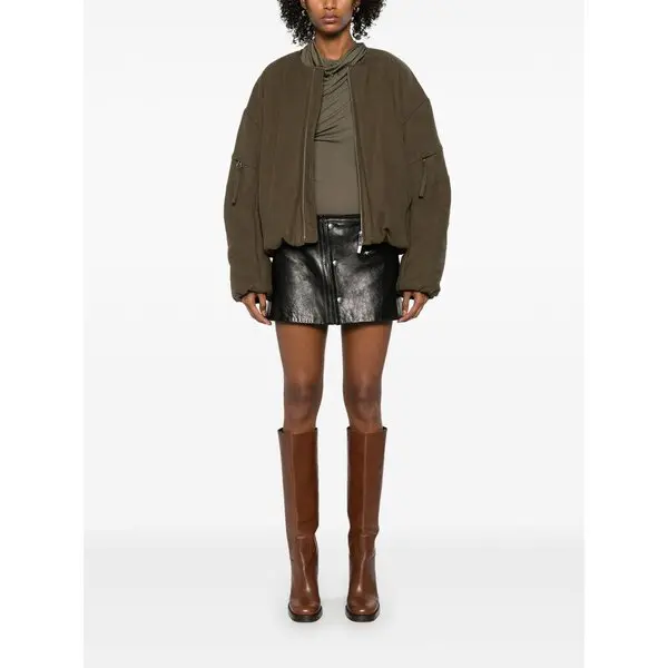 Prada A-line Skirt With Triangle Logo