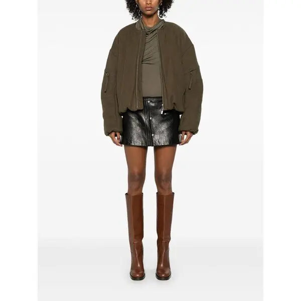 Prada A-line Skirt With Triangle Logo