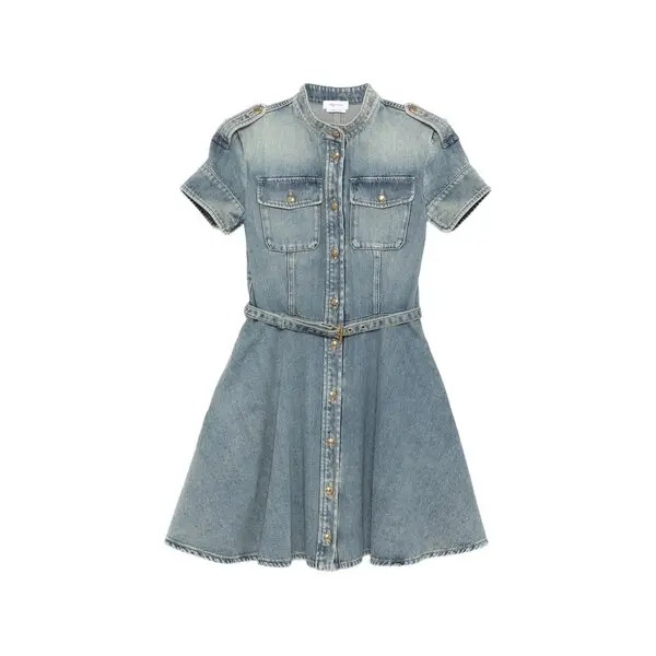 Alexander McQueen Cotton Dress - Blue