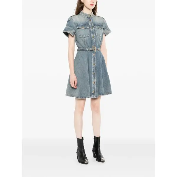 Alexander McQueen Cotton Dress - Blue