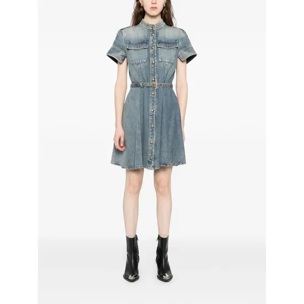 Alexander McQueen Cotton Dress - Blue