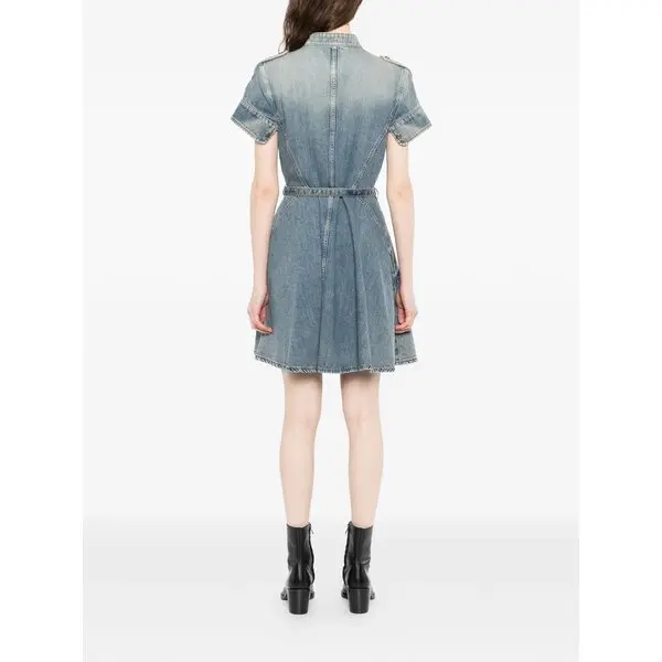 Alexander McQueen Cotton Dress - Blue