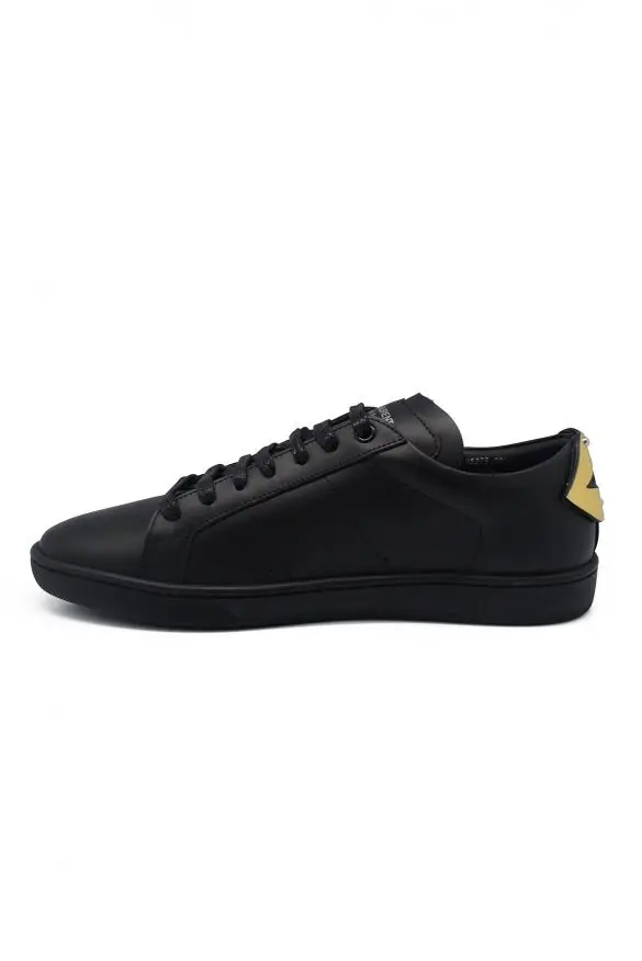 Saint Laurent Court Classic Sl/01 Sneakers With Snakeskin Detail