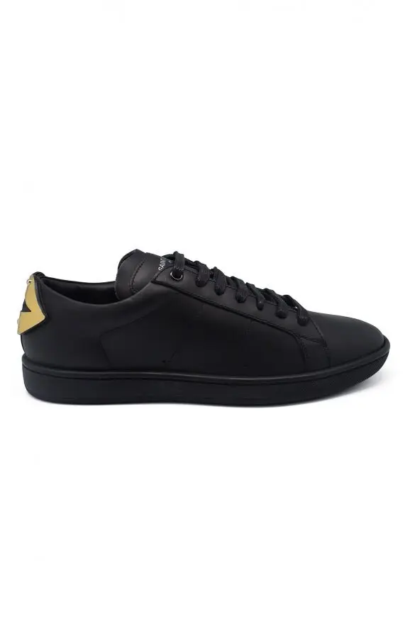 Saint Laurent Court Classic Sl/01 Sneakers With Snakeskin Detail