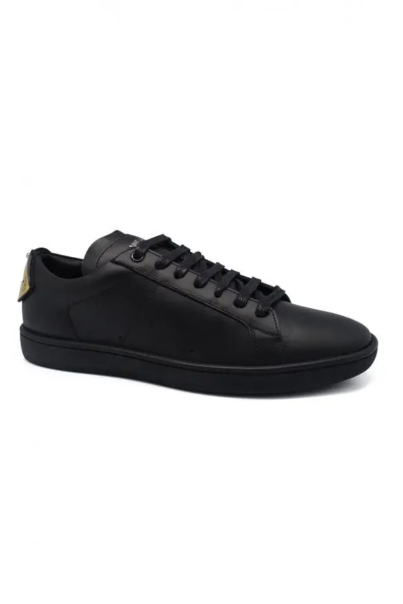 Saint Laurent Court Classic Sl/01 Sneakers With Snakeskin Detail