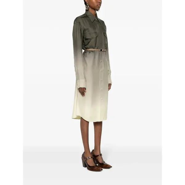 Prada Silk Gradient Effect Dress