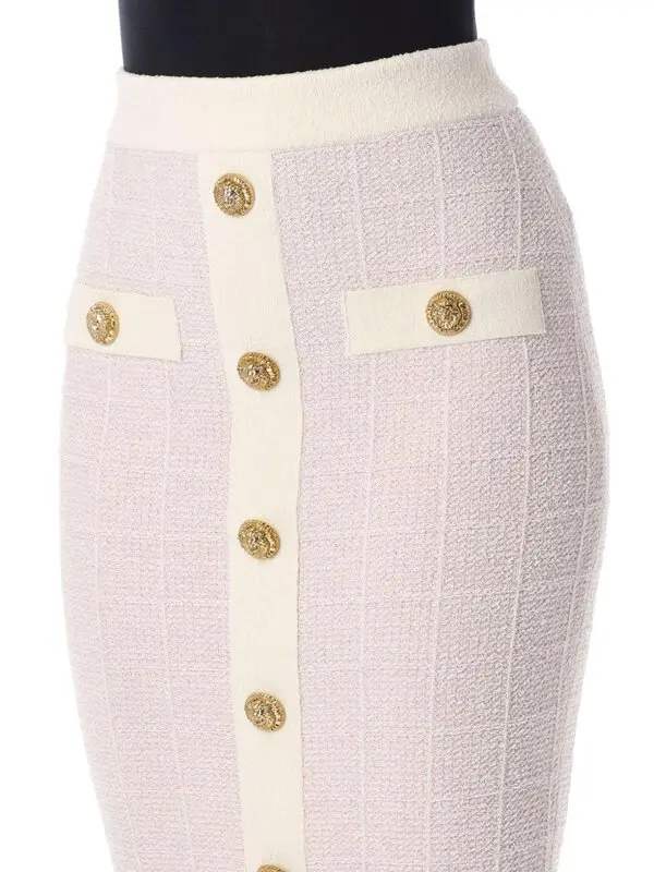 Balmain Tweed Long Skirt - Multicolor