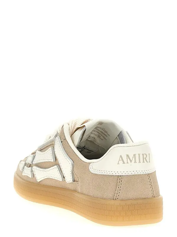 Amiri Pacific Bones Lace-up Suede Sneakers