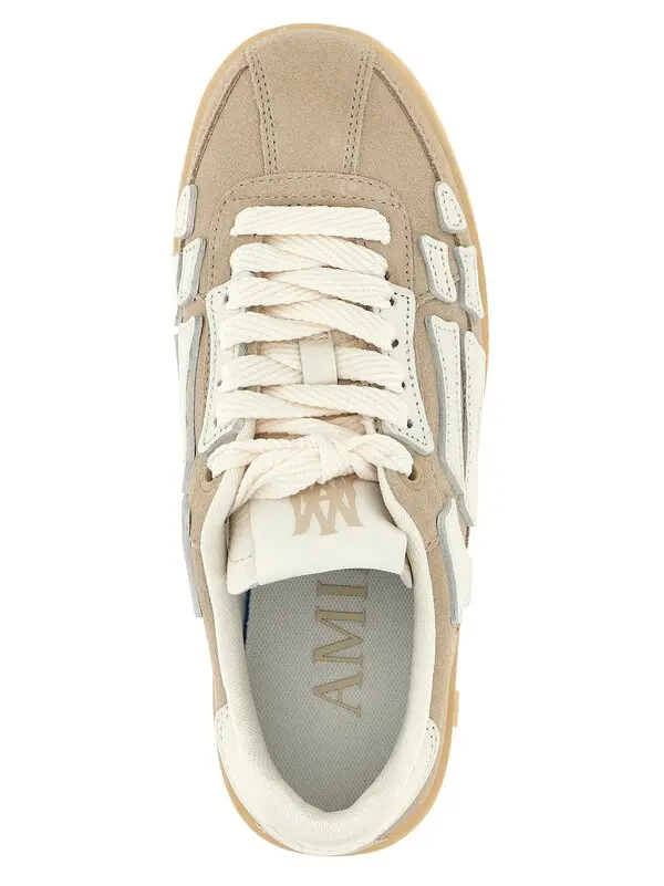 Amiri Pacific Bones Lace-up Suede Sneakers