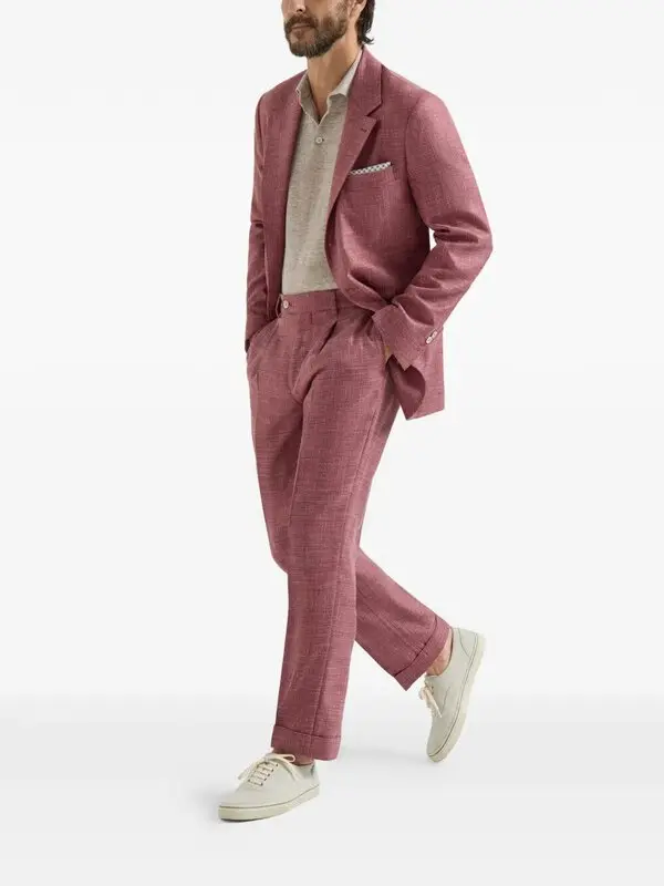 Brunello Cucinelli Linen And Cotton Knit Polo - Multicolor