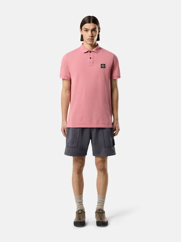 Stone Island Slim Fit Cotton Piqué Polo Shirt - Multicolor