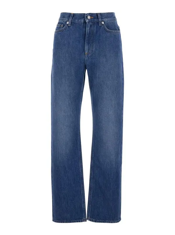 Givenchy Blue Denim Jeans With Logo Patch