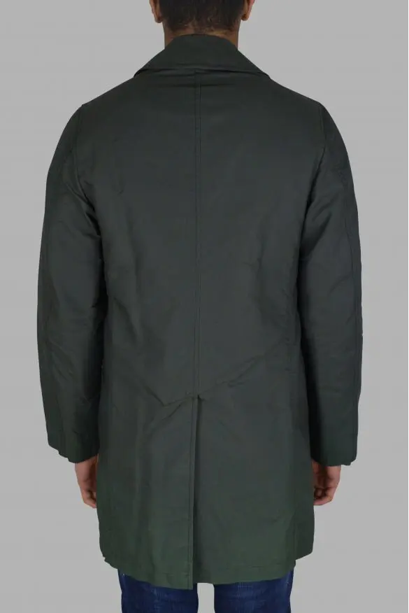 Dolce & Gabbana Nylon And Wool Coat With Buttoned Pockets
