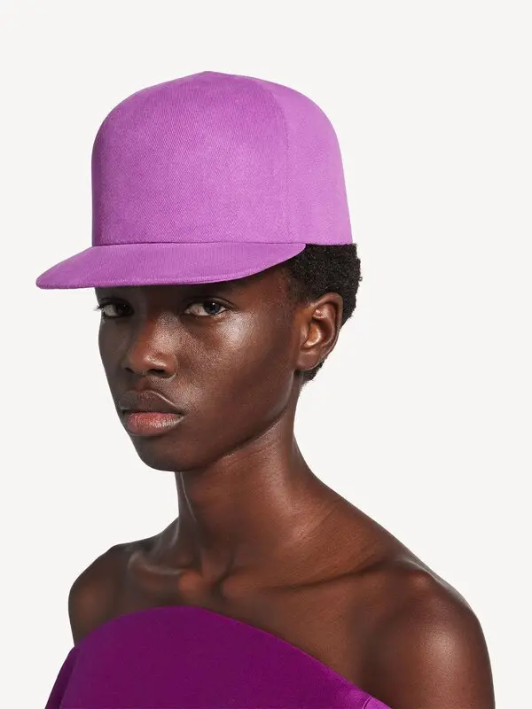 Balenciaga Logo Embroidered Cotton Drill High Rounded Cap - Multicolor