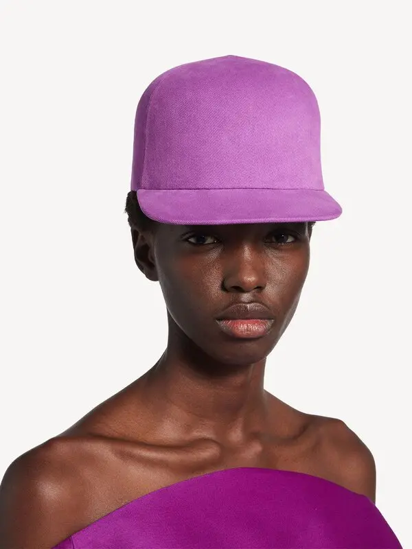 Balenciaga Logo Embroidered Cotton Drill High Rounded Cap - Multicolor